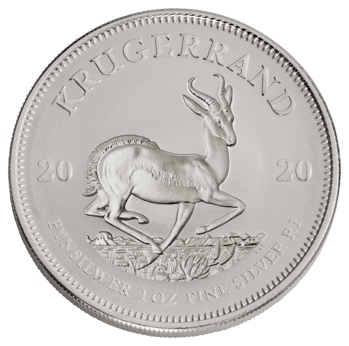South Africa 1 Oz Silver Krugerrand R1 Coin GEM BU Date Of Our Choice South Africa 1 Oz Silver Krugerrand R1 Coin GEM BU Date Of Our Choice